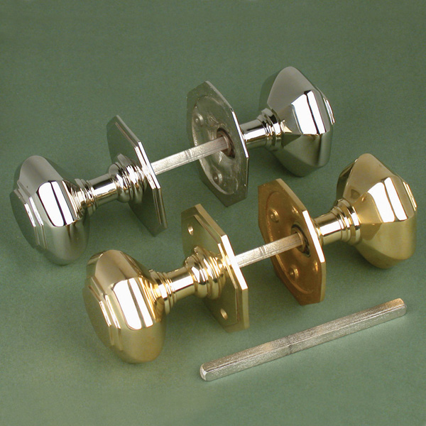 Antique Reproduction Solid Brass Door Knobs